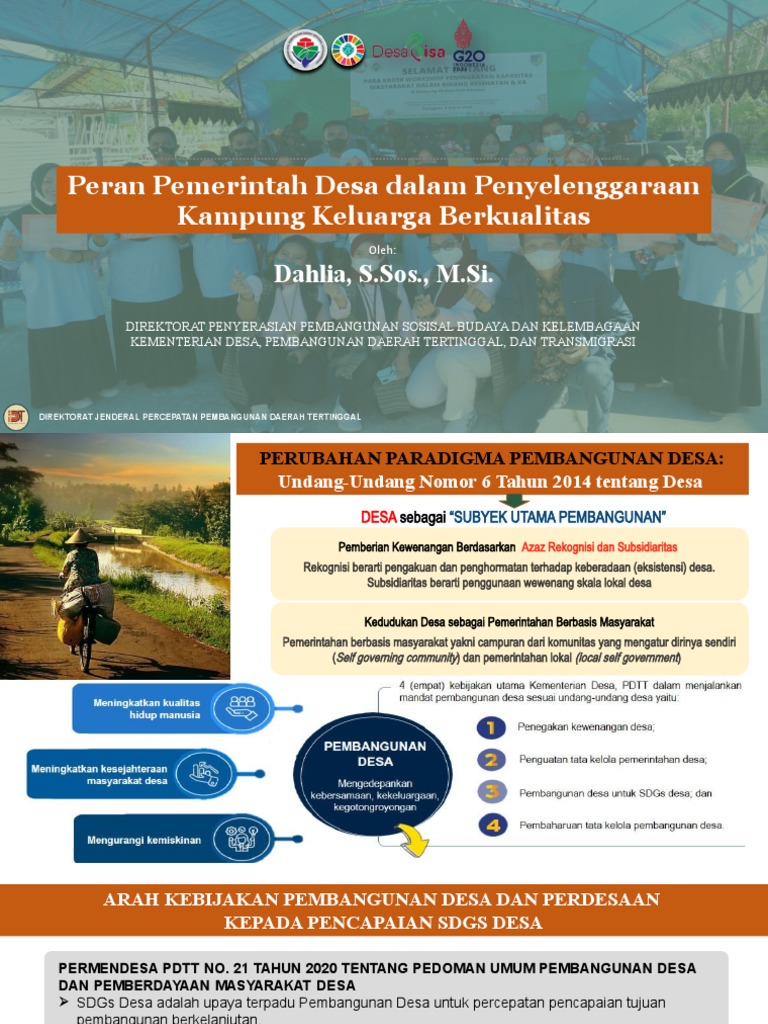 REV Peran Pemerintah Desa Dalam Penyelenggaraan Kampung Keluarga ...