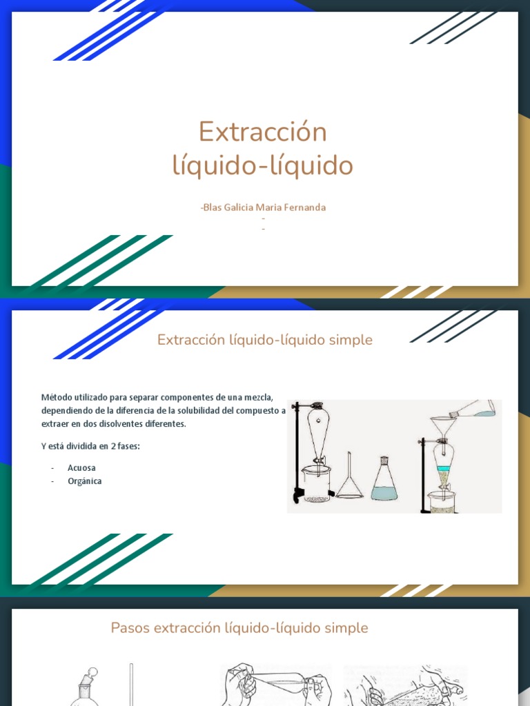 Extracción líquido-líquido | PDF