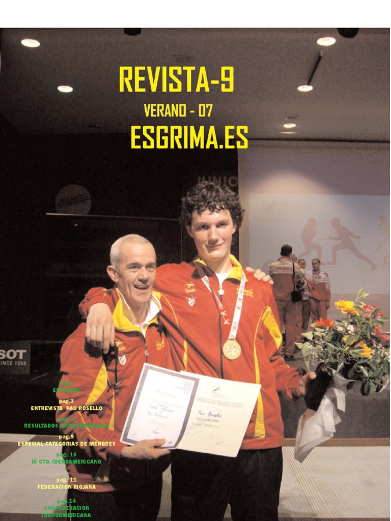 Revista RFEE 9 | PDF | Esgrima | FIFA Copa del Mundo