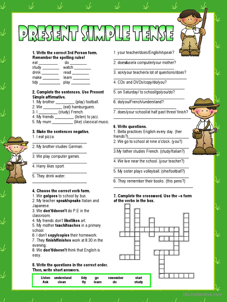 Present Simple | PDF | Question | English Language
