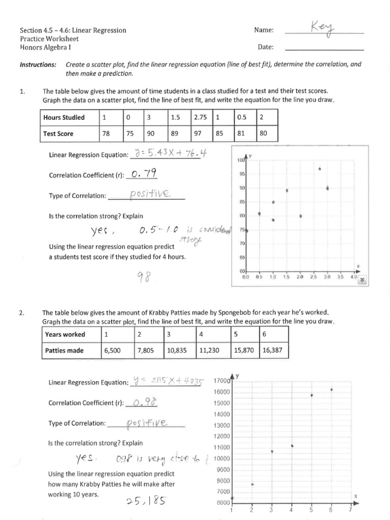 4.5-4.6 Practice Worksheet Ans | PDF