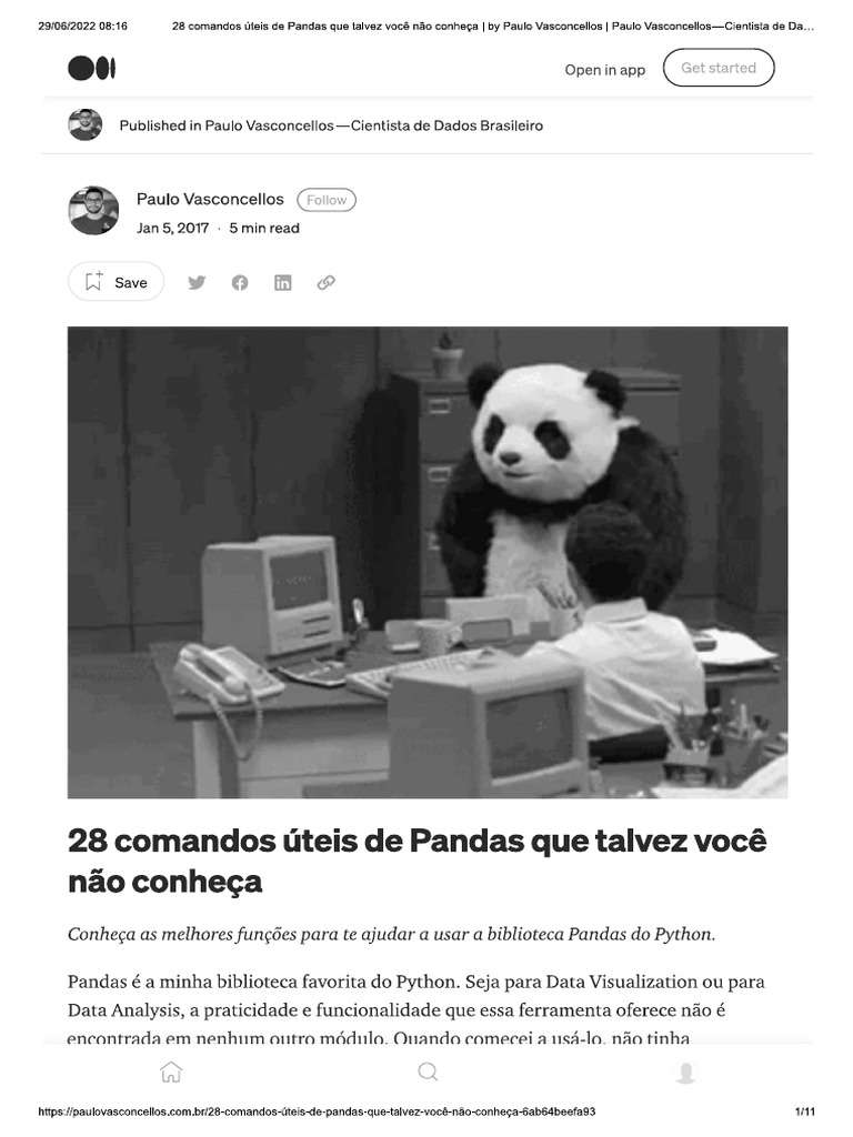 Comandos Pandas 01 | PDF