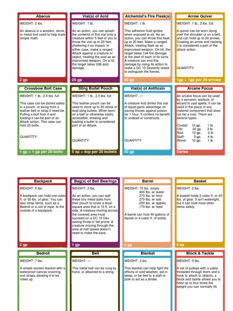 Adventuring Gear | PDF