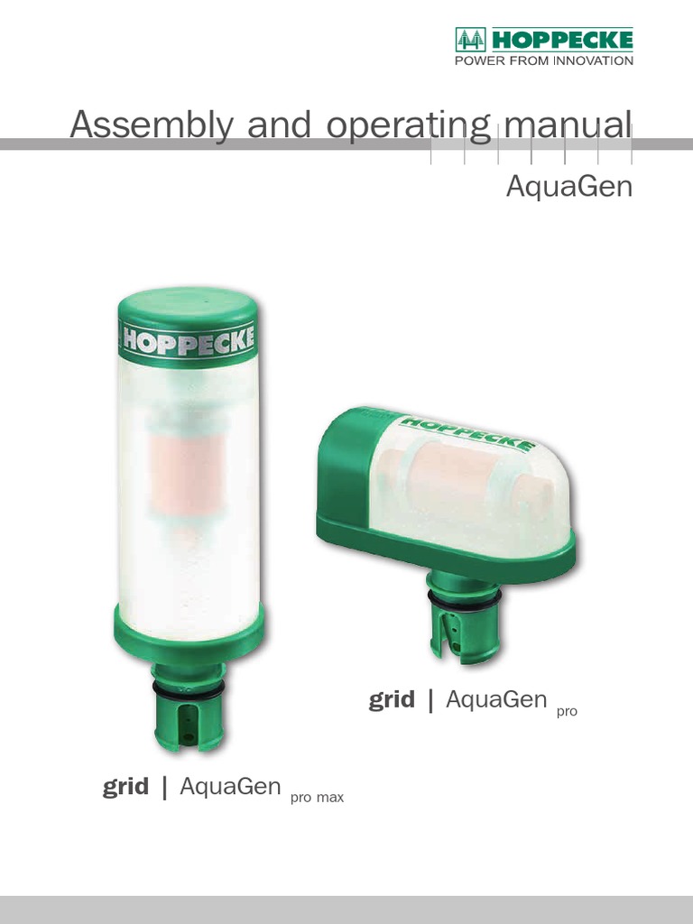 Grid Aquagen Pro Manual en | PDF | Electrostatic Discharge | Electrostatics