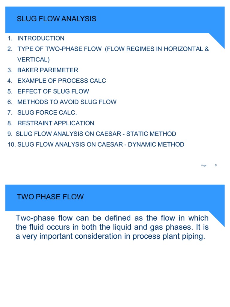 Slug Flow Analysis | PDF | Fluid Dynamics | Liquids