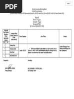 Annex C - Barangay BaRCO Monthly Monitoring Report Template With PB - S Certification | PDF