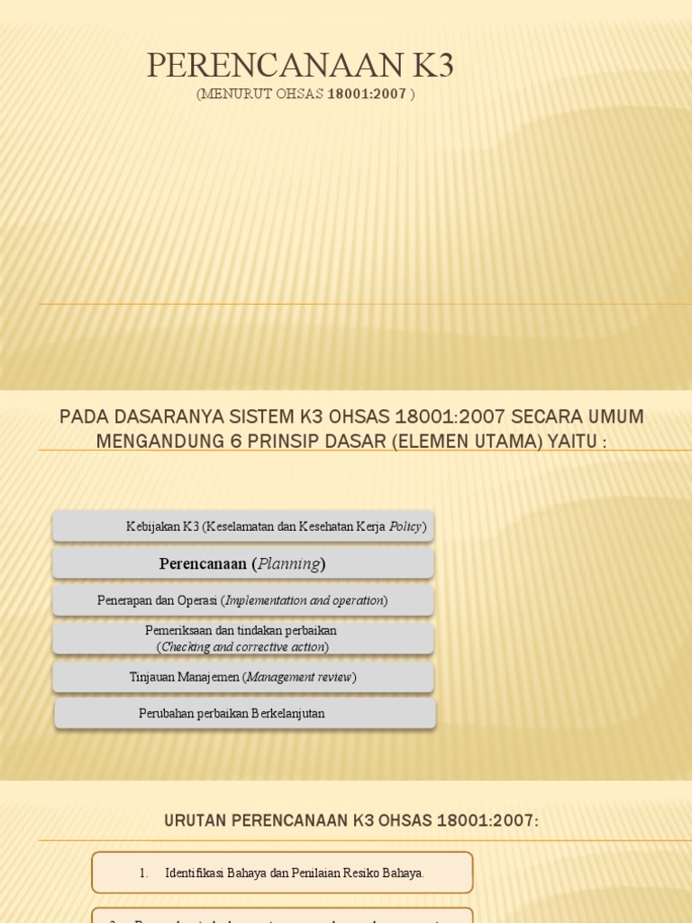 Perencanaan K3 | PDF | Bisnis | Pengelolaan Keuangan & Uang