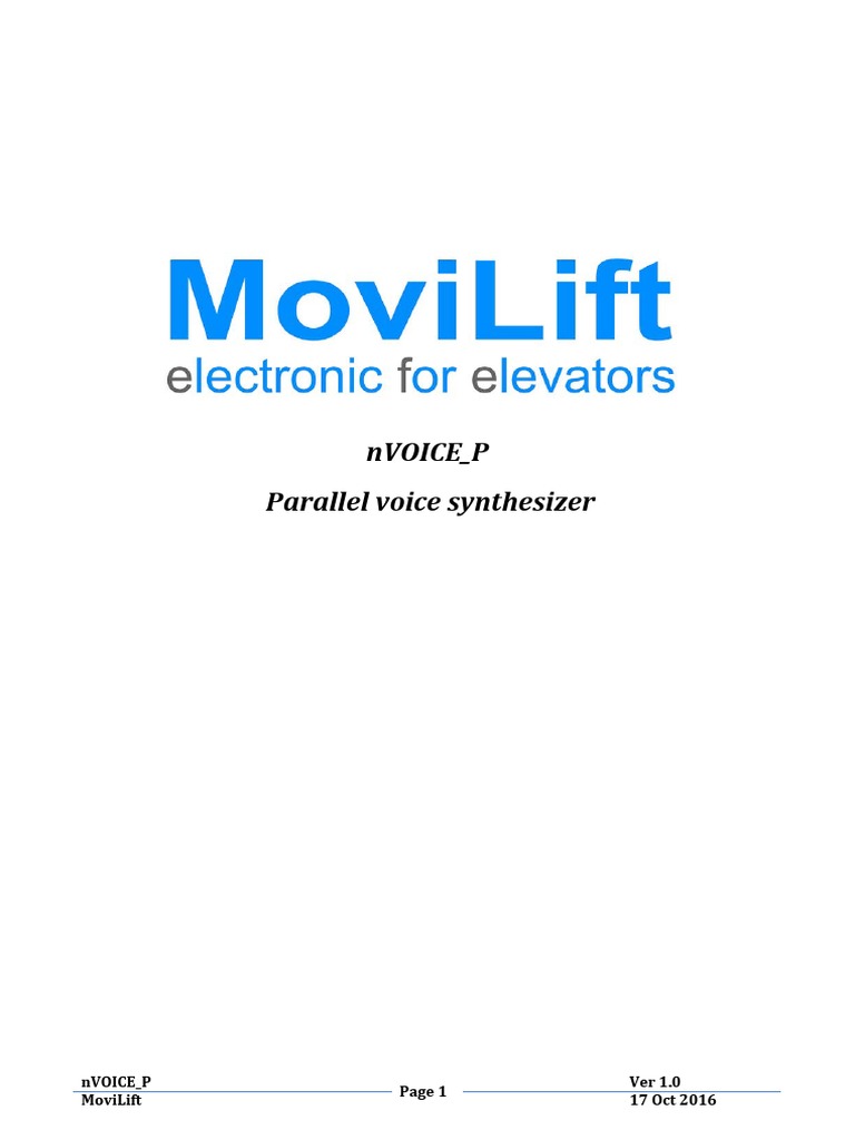 Movilift nVOICE Board Manual | PDF | Computer File | Binary Coded Decimal
