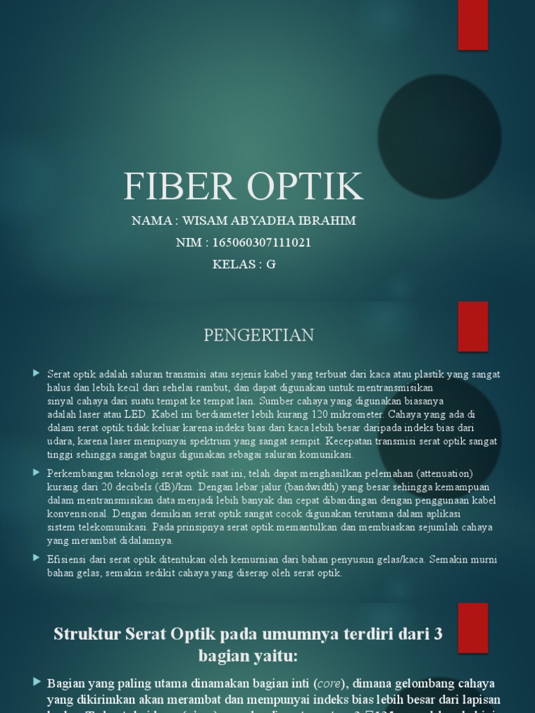 FIBER OPTIK | PDF