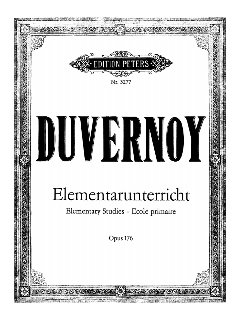 Duvernoy Op 176 | PDF