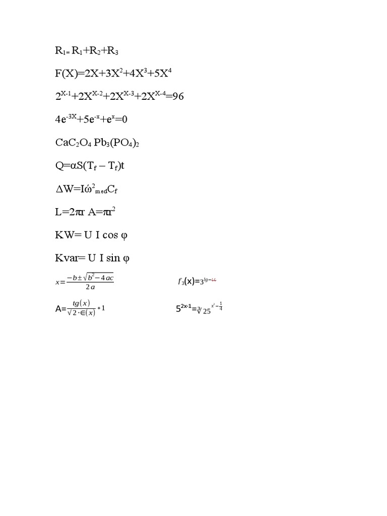 Formulas Tic | PDF