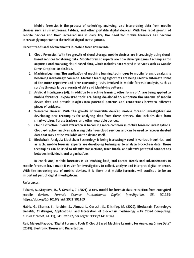 Assignment 5 - Mobile Forensics | PDF | Data | Cloud Computing