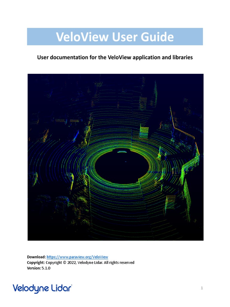 VeloView User Guide | PDF | 3 D Computer Graphics | Spreadsheet