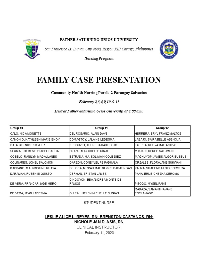 Family Case Presentation | PDF | Poverty | Poverty & Homelessness