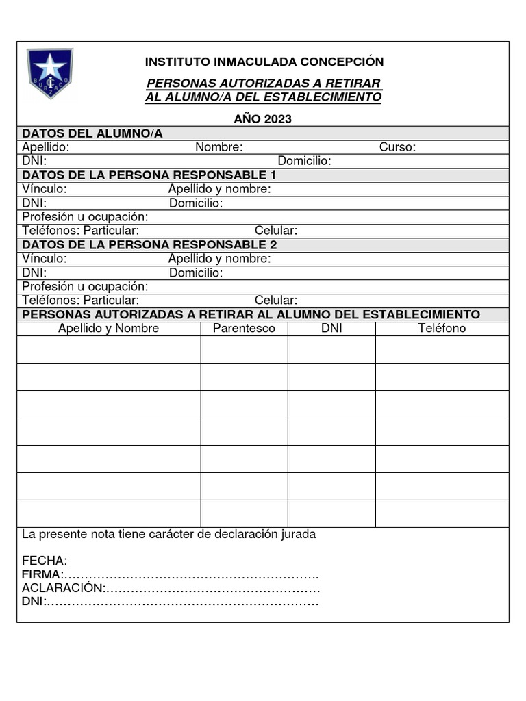 Ficha de Retiro Anticipado 2023 | PDF