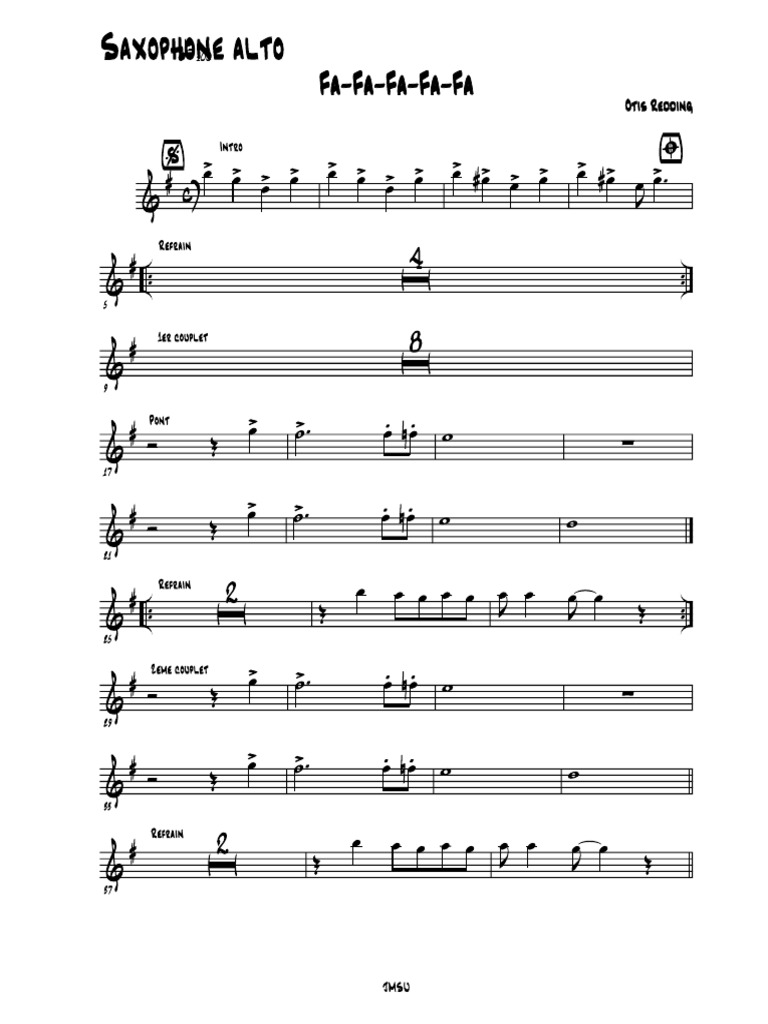 Fa Fa Fa 6 Horn - Altsax | PDF