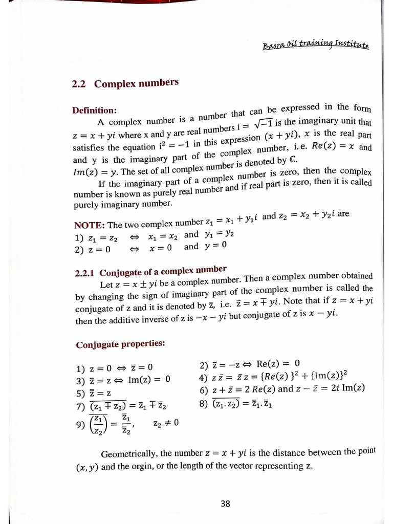 Vectors 2-Complex Number | PDF