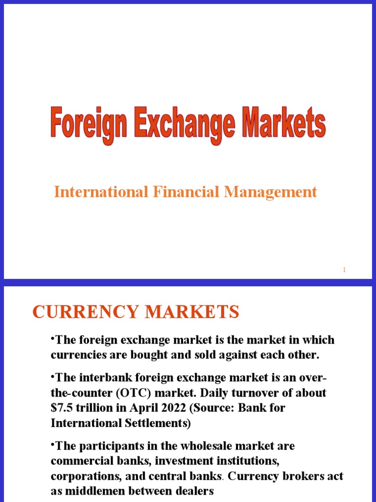 Foreign Exchange Market | PDF | Foreign Exchange Market | Swap (Finance)