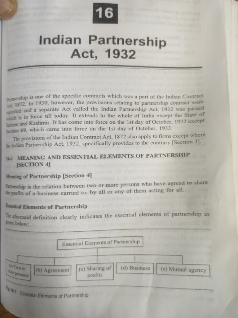 Indian Partnership Act 1932 | PDF