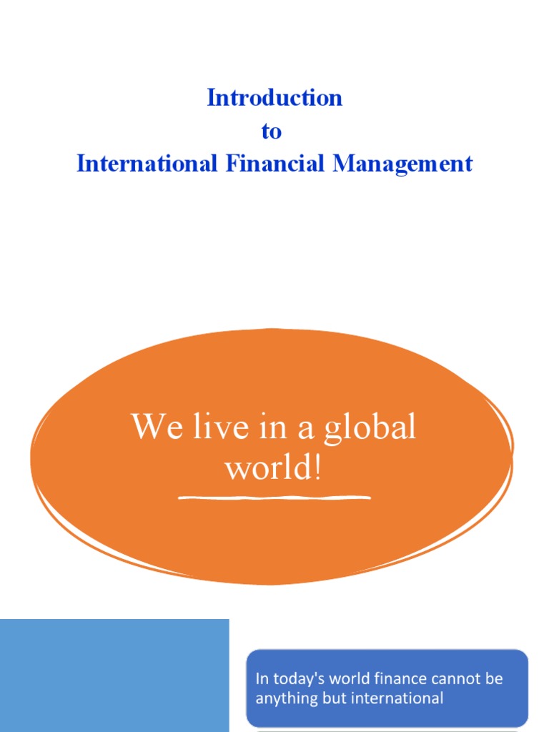 PPT-1 Introduction To International Financial Management | PDF ...