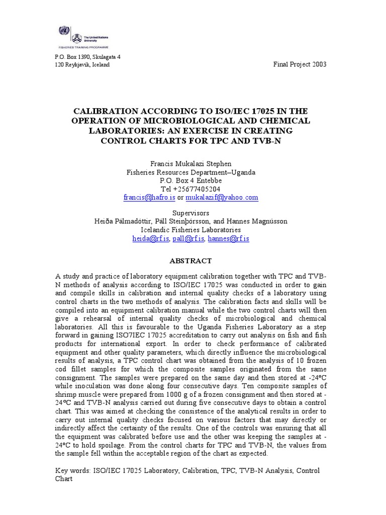 Calibration According To Iso Iec 17025 I Pdf Calibration Verification And Validation