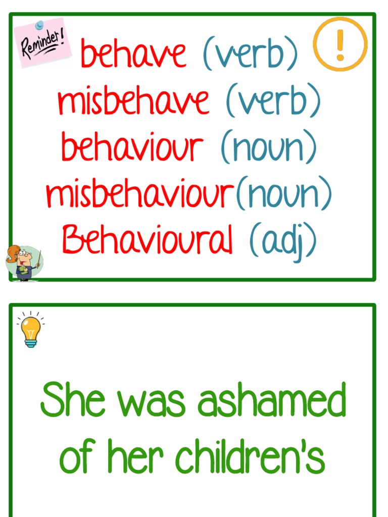 Word Formation. Behaviour | PDF