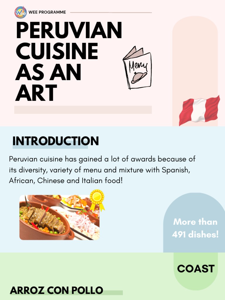 Presentation - Peruvian Dishes | PDF | Cooking | Food And Drink