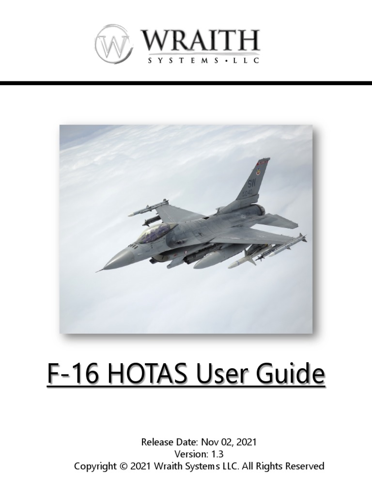 Wraith Systems F 16 HOTAS User Guide v1.3 | PDF | Usb | Switch