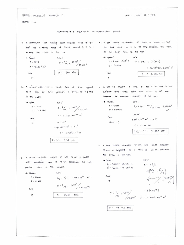 MDB Part 1 | Download Free PDF | Stress (Mechanics) | Mechanical ...