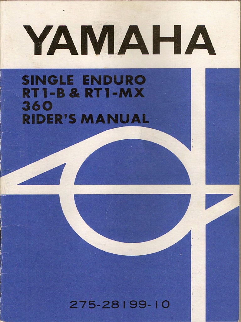 70-71 RT1 Rider Manual OEM | PDF
