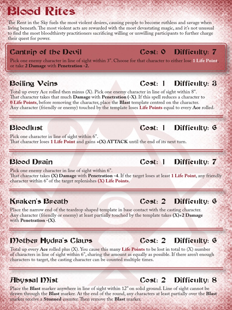 Rituals of Blood Magic | PDF