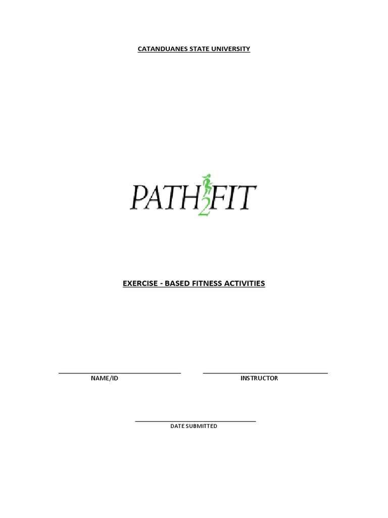 Pathfit Activity 1 | PDF | Self-Improvement