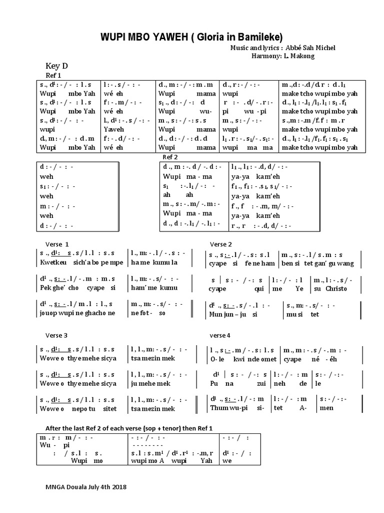 Wupi Mbo Yaweh-1 | PDF