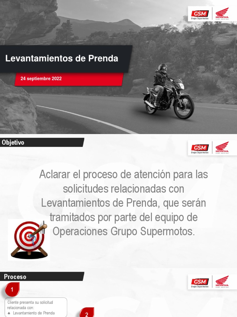 Procedimiento Levantamientos de Prenda | PDF | Industrias de servicio