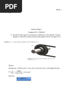 Machine Design Solved Problems | PDF