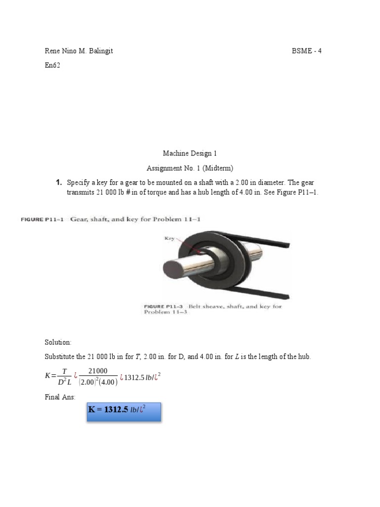 Machine Design | PDF | Stress (Mechanics) | Mechanical Engineering