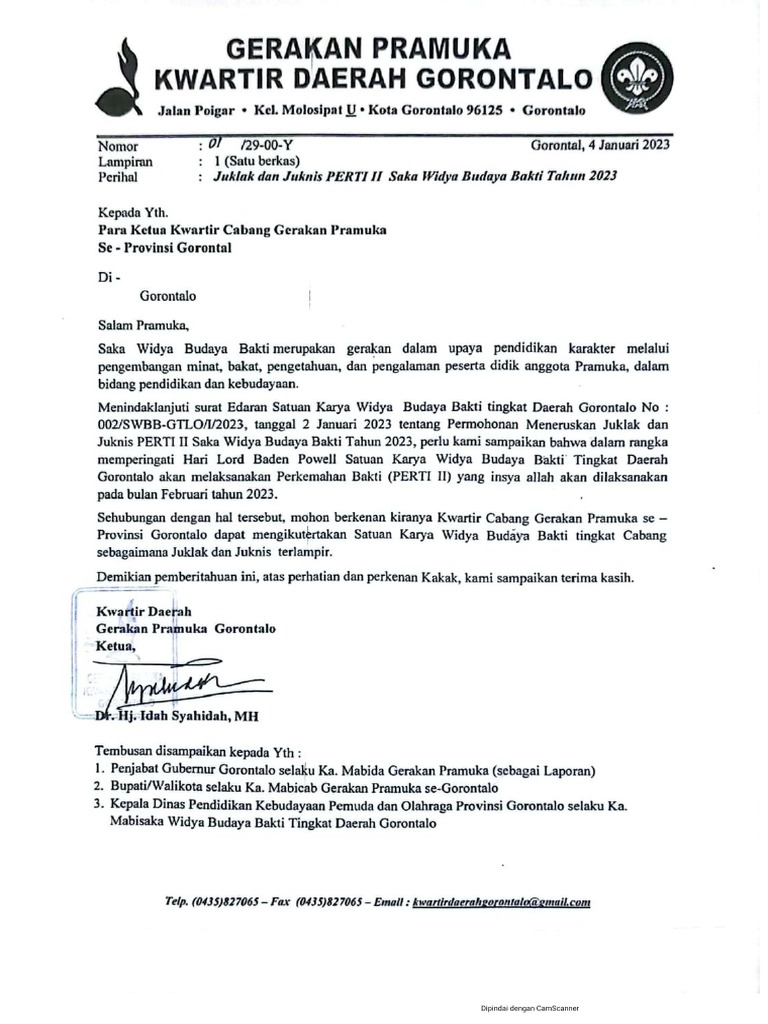 Juklak Dan Juknis PERTI II SWBB | PDF