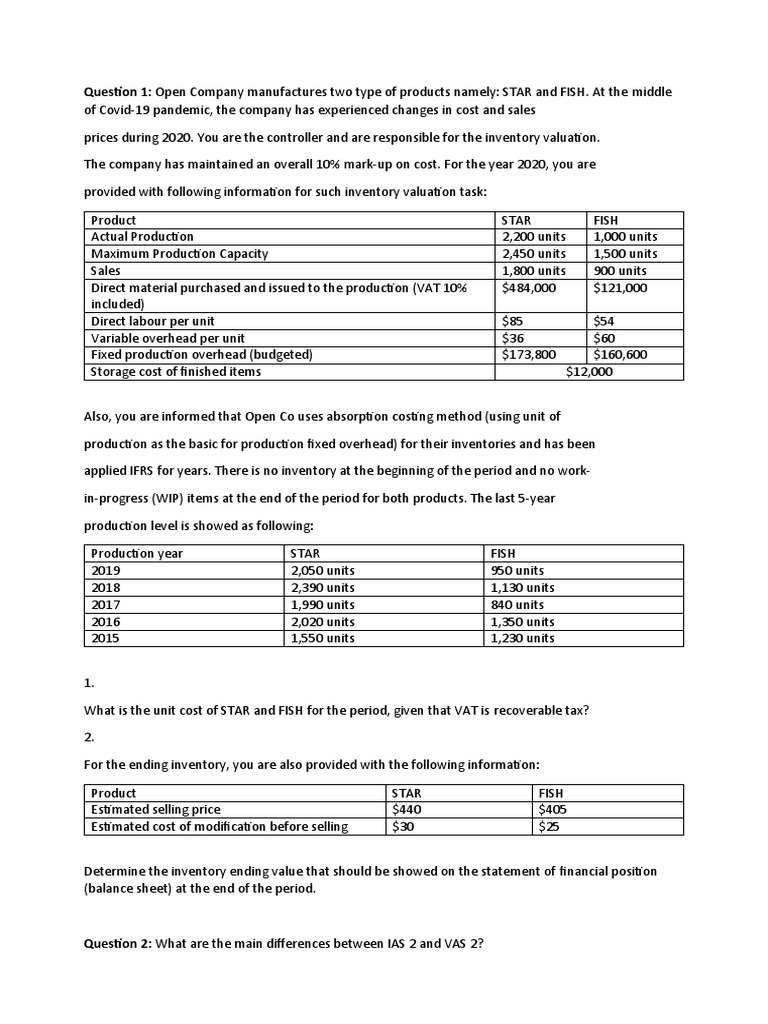 Ias 02 | PDF | Inventory | Cost