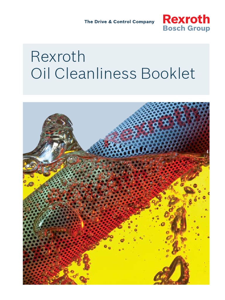 Rexroth Oil Cleanliness Booklet 2017 EN | PDF | Wear | Pump
