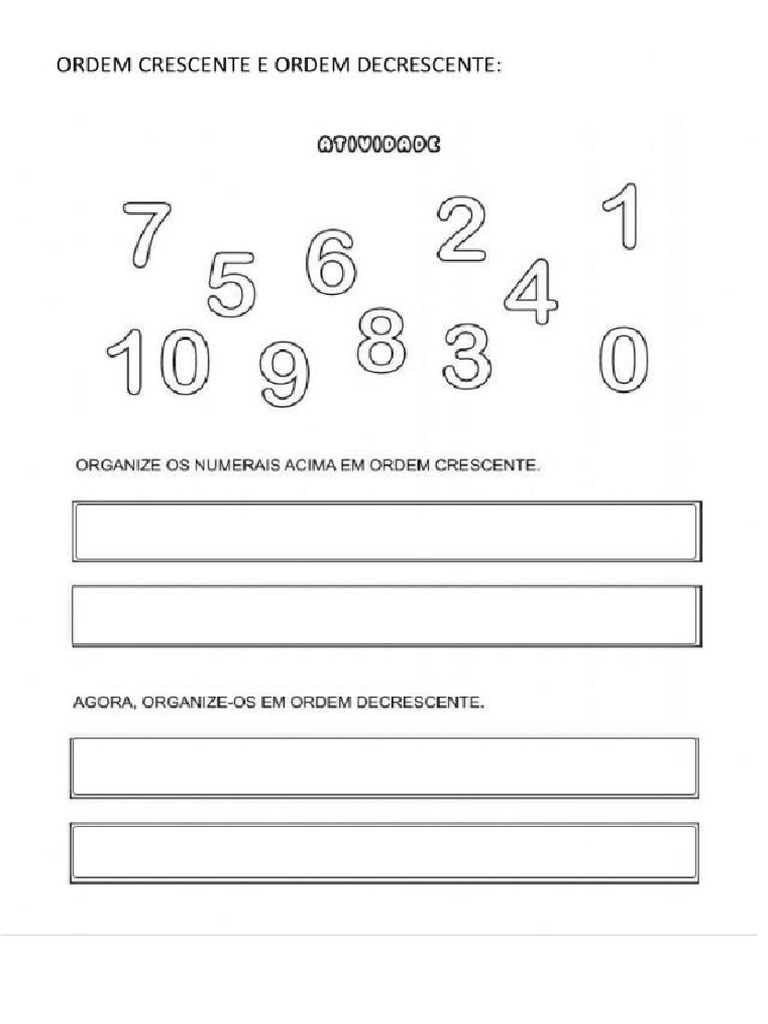 Matemática - Ordem Numérica (BAIXA VISÃO para Dia 27.02) | PDF