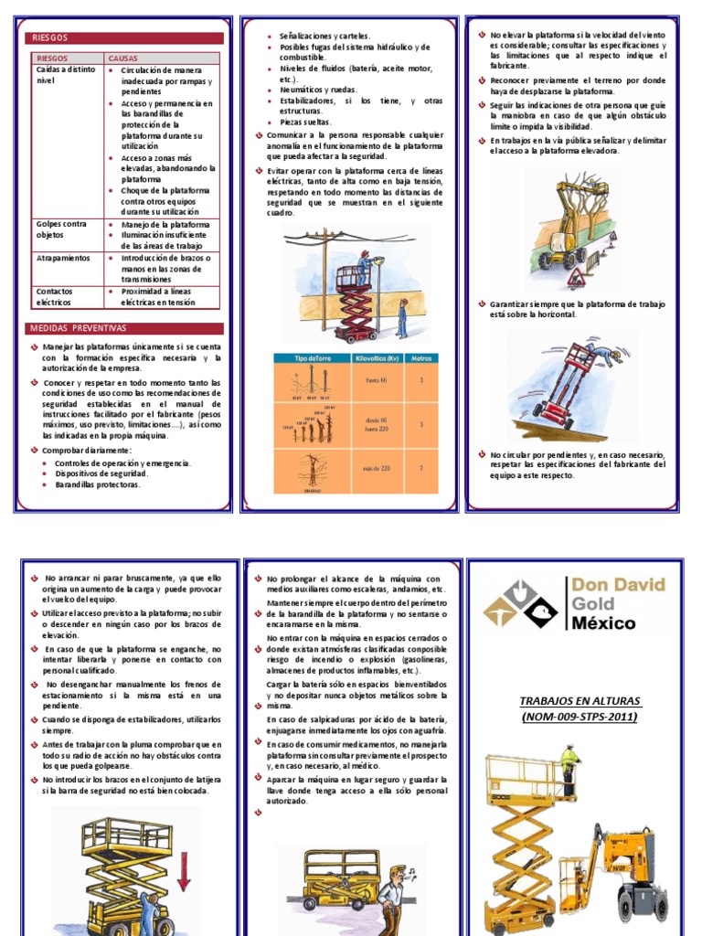 Seguridad en Plataformas Elevadoras | PDF