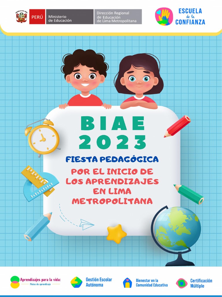 Orientaciones para El Biea 2023 | PDF | Aprendizaje | Salón de clases