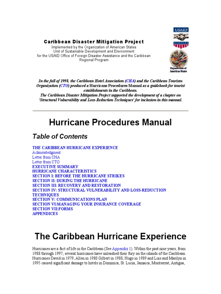 Hurricane Manual | PDF | Emergency Management | Tropical Cyclones