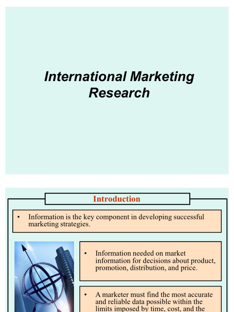 International Marketing Research Process | PDF | Marketing Research ...