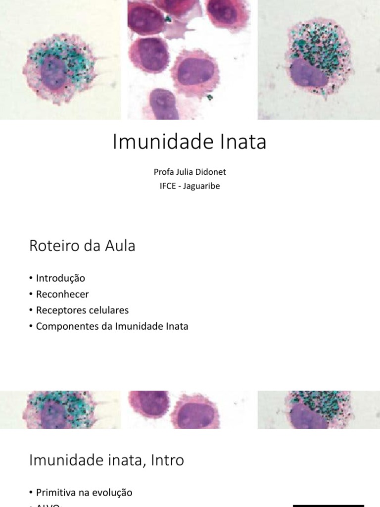 Aula 5 - Imunidade Inata | PDF | Sistema imunológico | Citocina