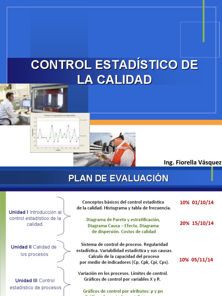 Control Estadístico de La Calidad | PDF | Histograma | Estadísticas