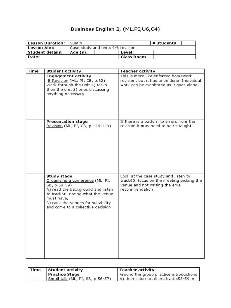 Business English 2, (ML, PI, U6, C4) | PDF | Language Arts & Discipline