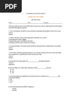 Riging Exam Questions | PDF | Crane (Machine) | Manufactured Goods