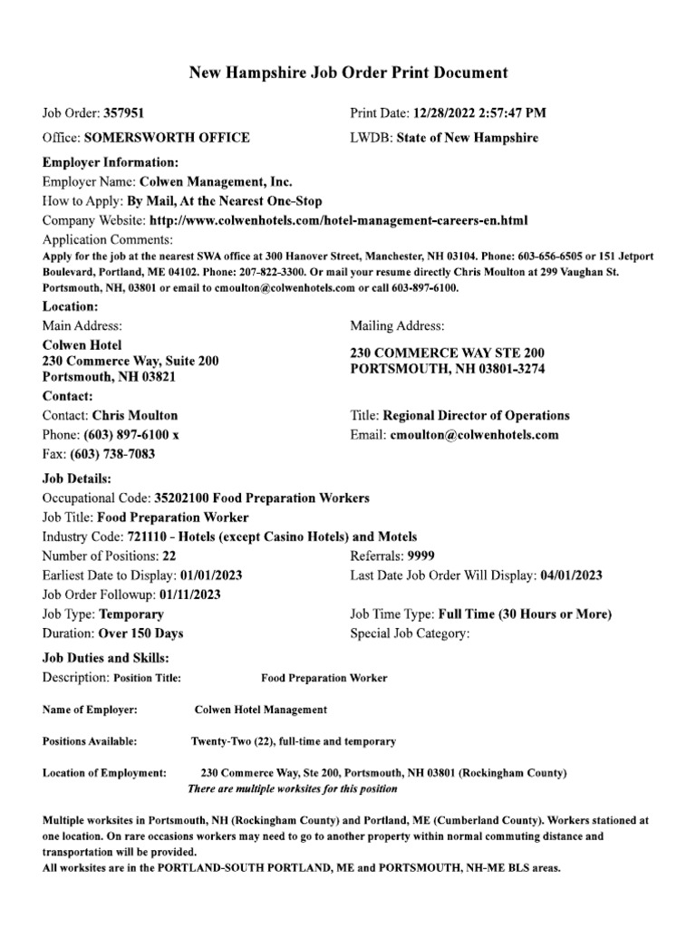 Job - Order 1 | PDF