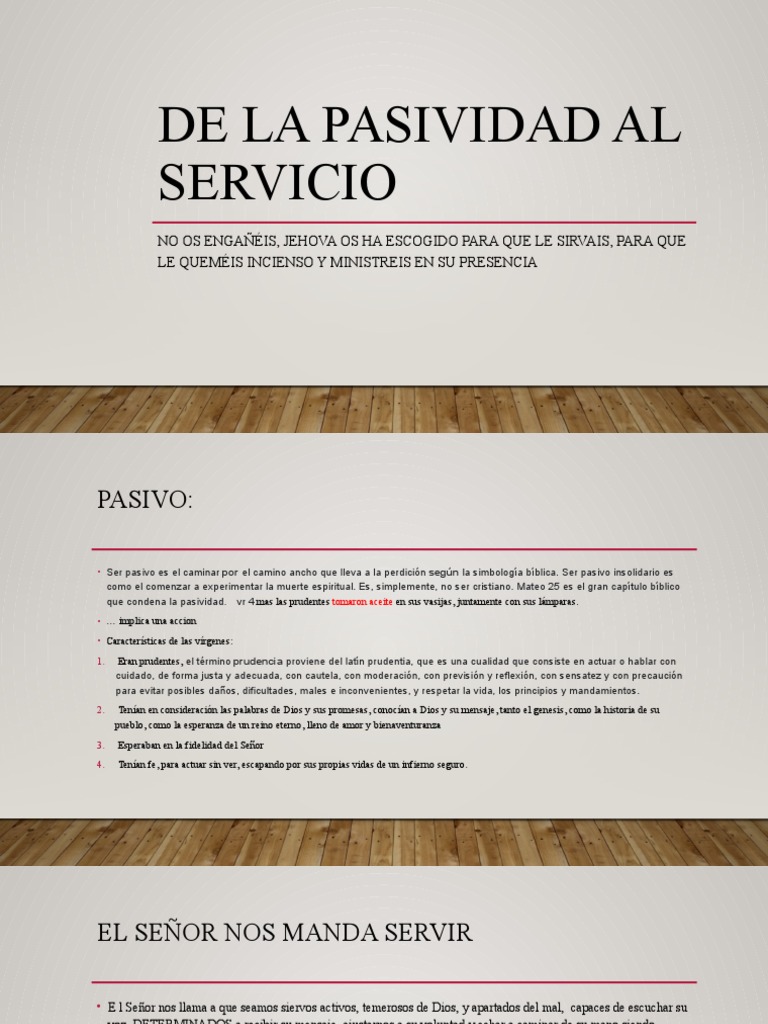 De La Pasividad Al Servicio | PDF | Jesús | Intercesión